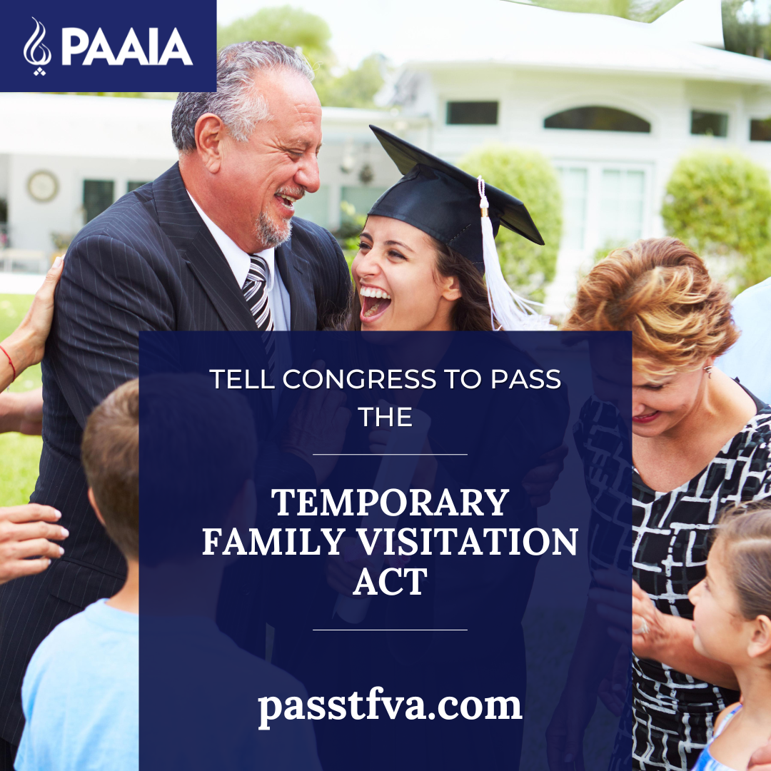 The Temporary Family Visitation Act Reintroduced in Congress - PAAIA